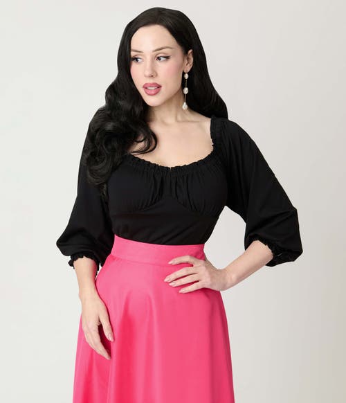 UNIQUE VINTAGE Peasant Sleeve Blouse